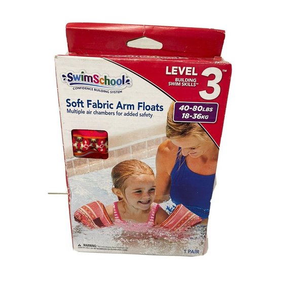 SwimSchool | Swim | Swim School Girls Pair Pink Soft Fabric Arm Floats ...